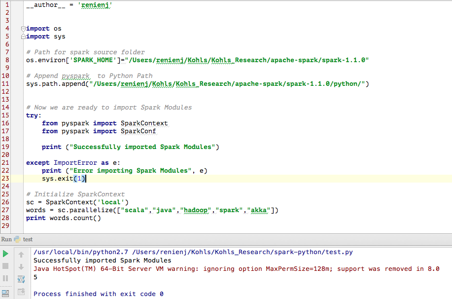 Accessing PySpark In PyCharm Renien John Joseph